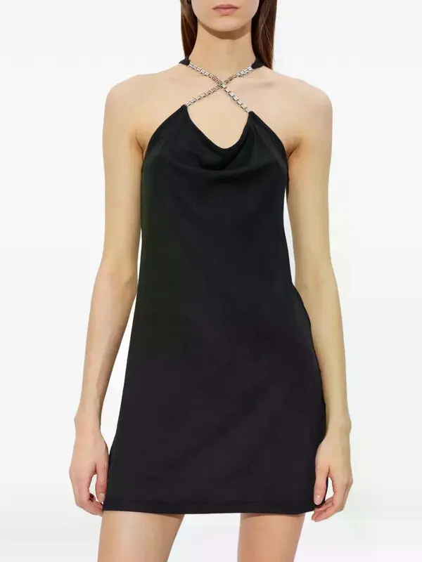 MISBHV Chain-detail Halterneck Dress