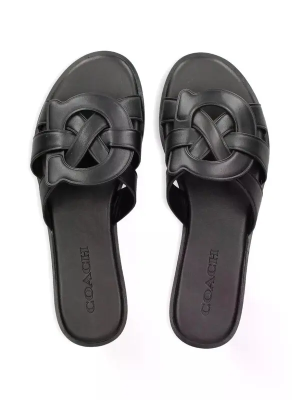 COACH Woven Leather Sandals