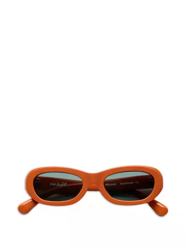 SUN BUDDIES Miuccia Oval-frame Sunglasses - Orange