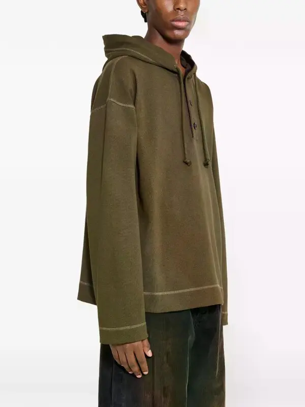 MARGARET HOWELL Buttoned Hoodie