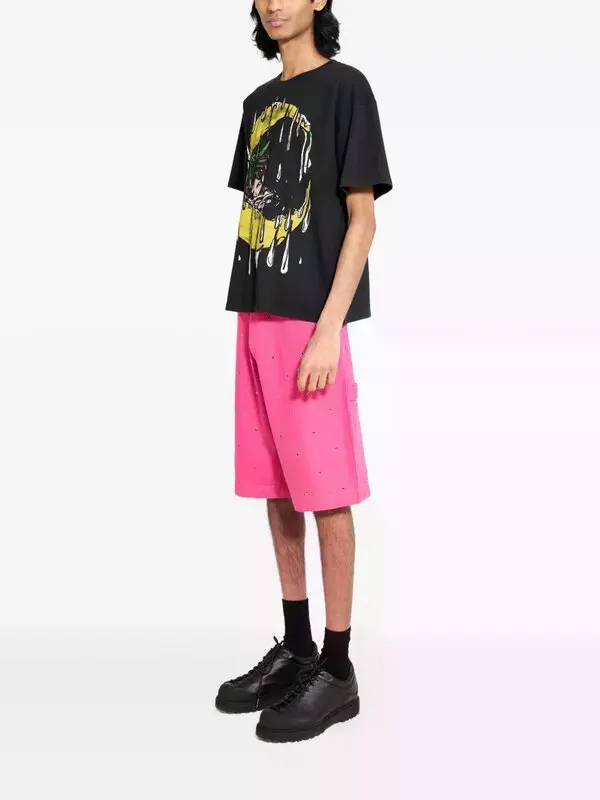 SKY HIGH FARM WORKWEAR Studded Cotton Shorts