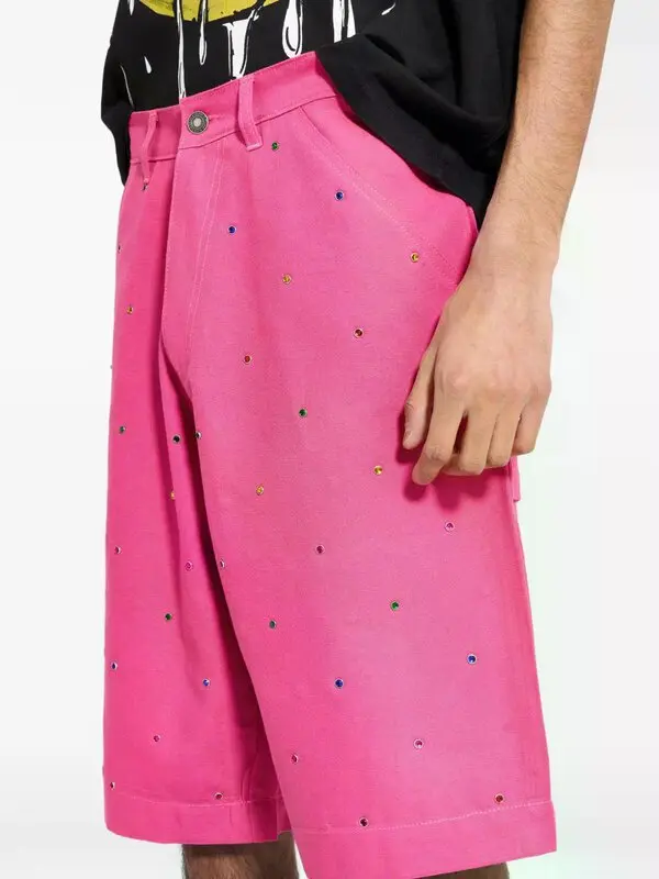 SKY HIGH FARM WORKWEAR Studded Cotton Shorts