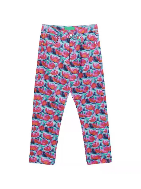 TrÈs Bien Printed Floral Jeans