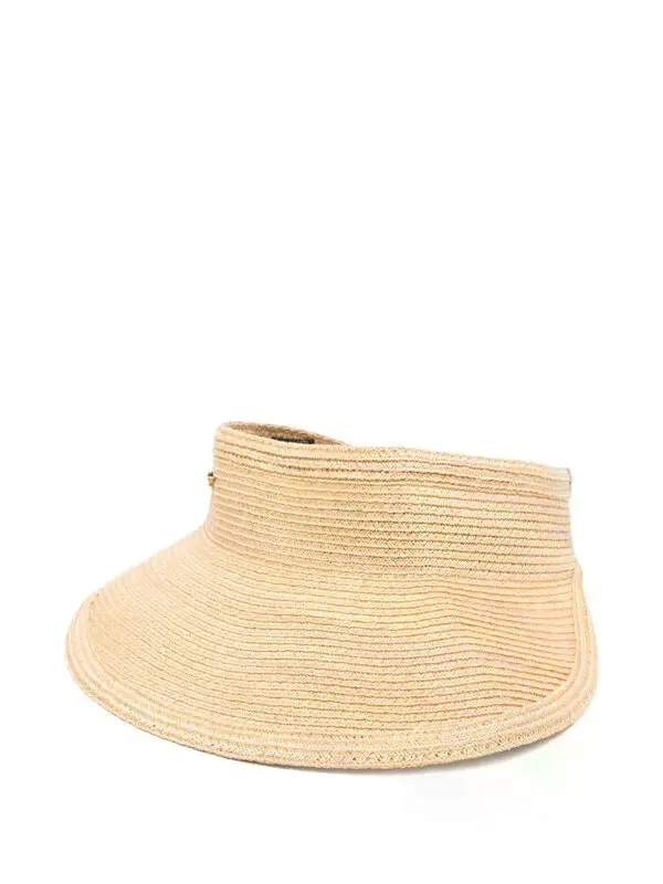 Borsalino Logo-appliqué Visor - Neutrals
