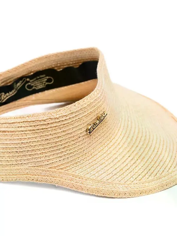 Borsalino Logo-appliqué Visor - Neutrals