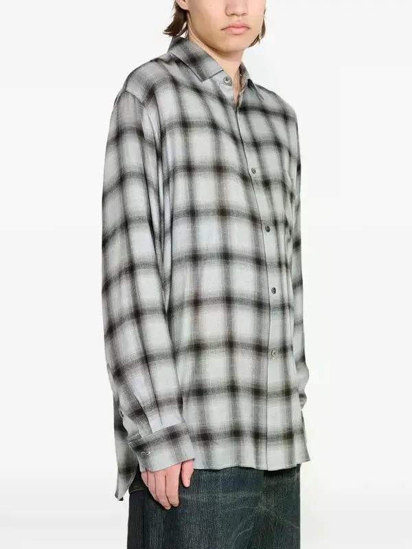 SSSTEIN Checked Oversized Shirt