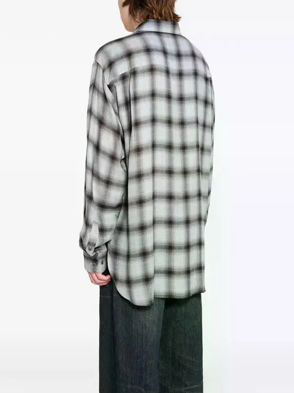 SSSTEIN Checked Oversized Shirt
