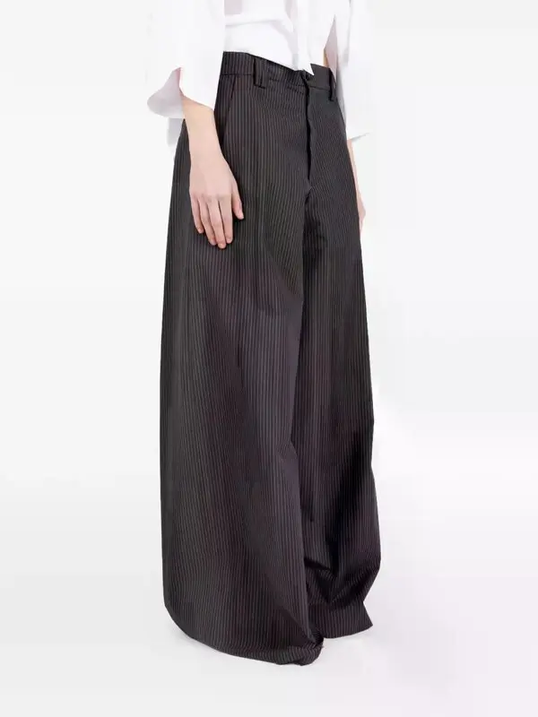 SOCIETE ANONYME Striped Wide-leg Trousers