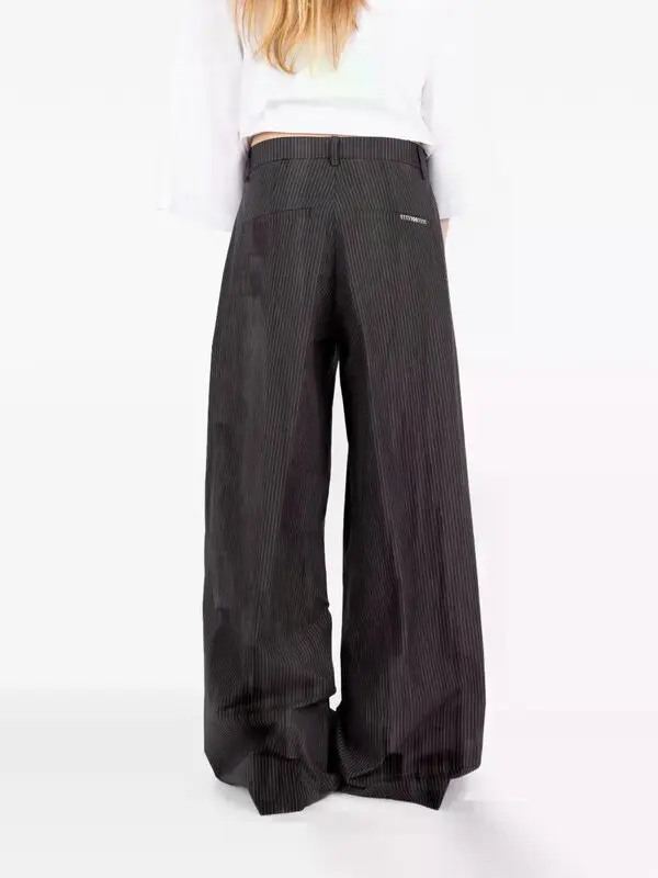SOCIETE ANONYME Striped Wide-leg Trousers