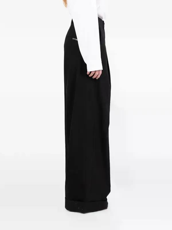SOCIETE ANONYME Pleated Wide Leg Trousers