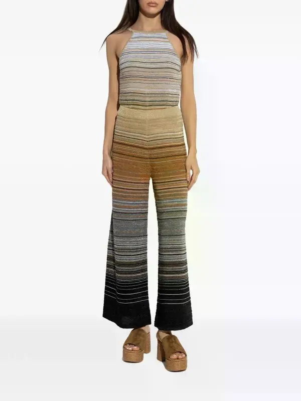 AKEP Striped Halterneck Jumpsuit