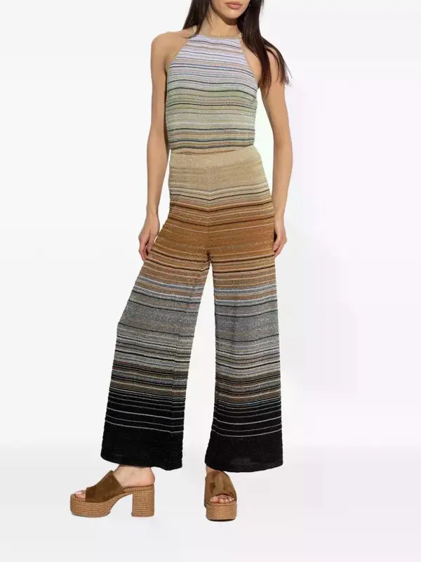 AKEP Striped Halterneck Jumpsuit