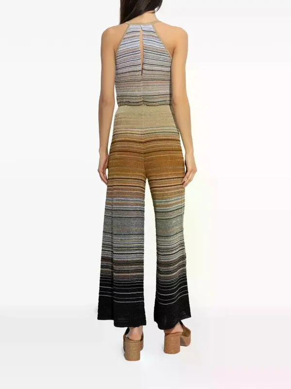 AKEP Striped Halterneck Jumpsuit
