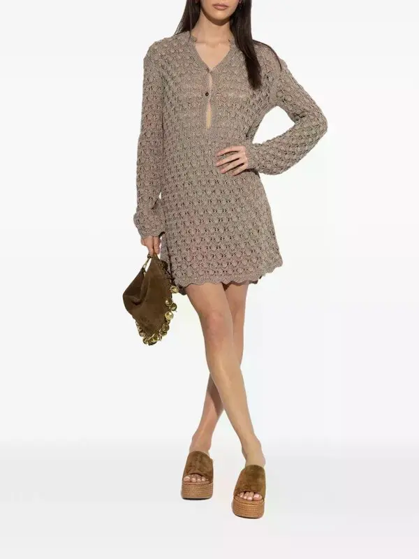 AKEP Openwork Mini Dress