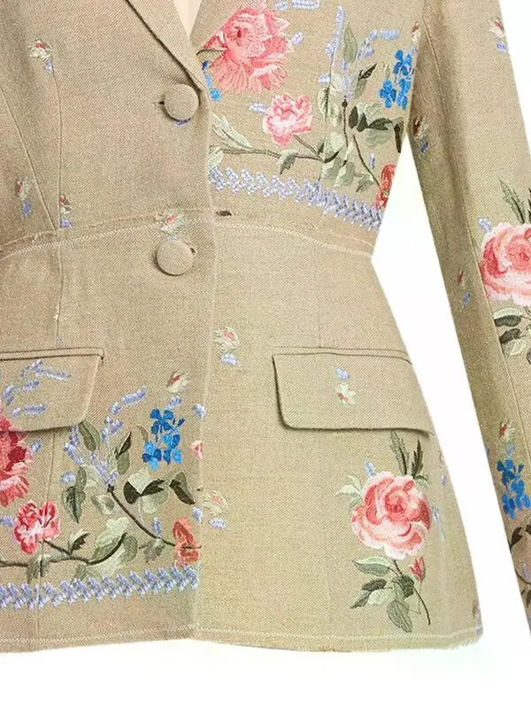 Erdem Floral Embroidered Blazer