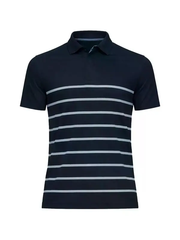 Paul & Shark Striped Pattern Polo Shirt