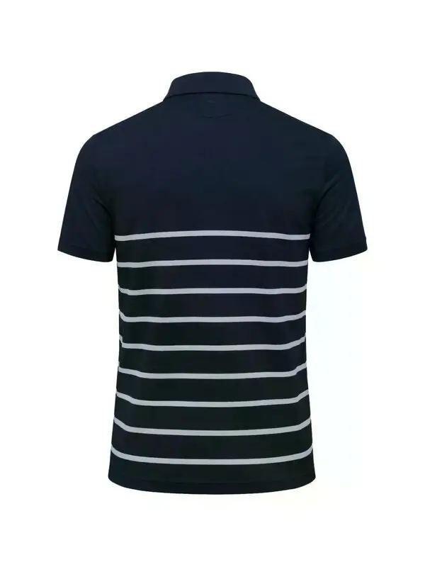 Paul & Shark Striped Pattern Polo Shirt