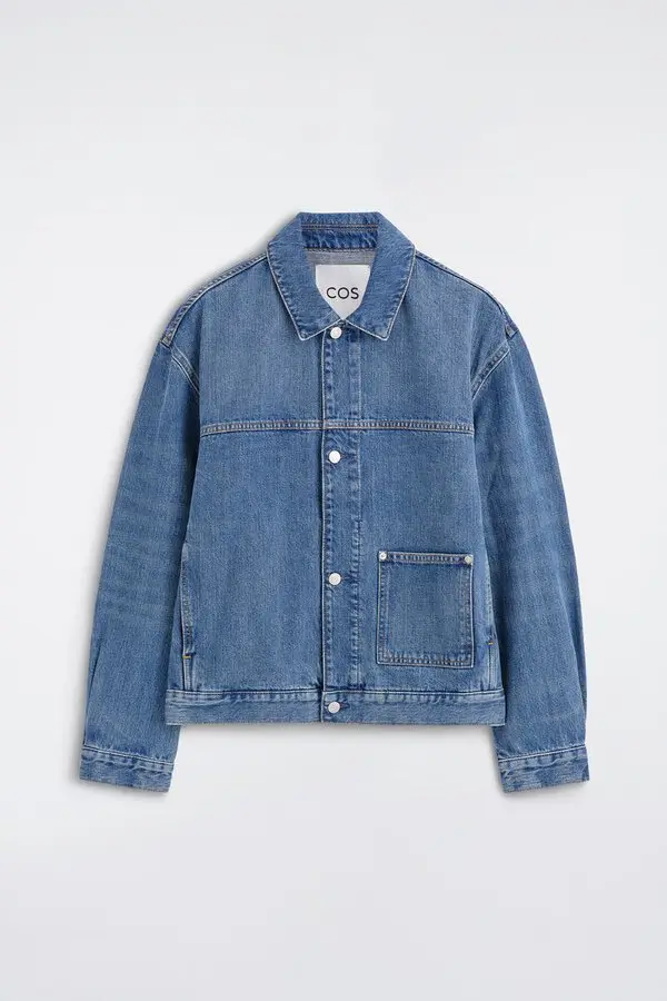 Cos Denim Shirt Jacket - Blue