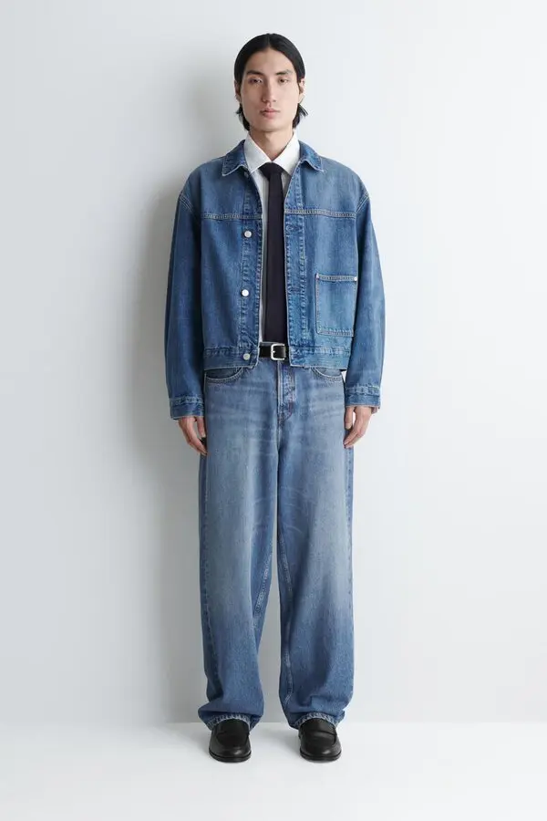 Cos Denim Shirt Jacket - Blue