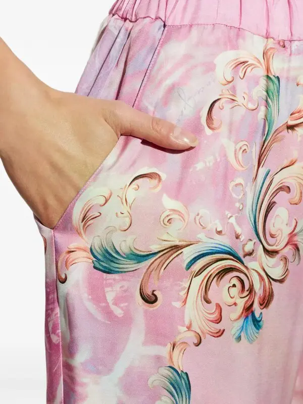 Versace Floral Print Trousers