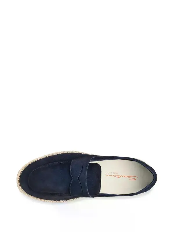 Santoni Suede Espadrilles - Blue