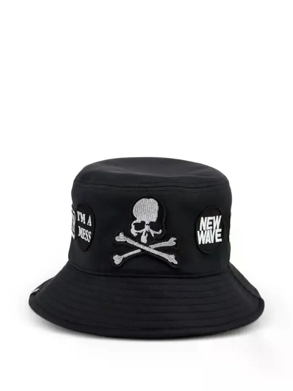 MASTERMIND WORLD Patched Bucket Hat - Black