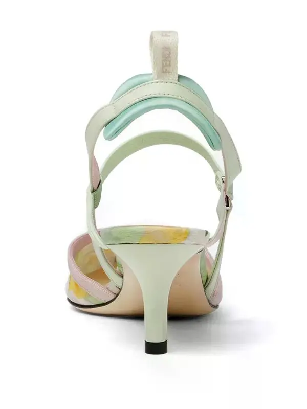 Fendi Colibrì Lite Floral-pattern Strappy Pumps