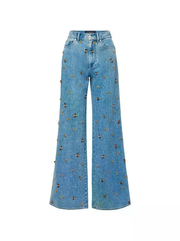 Veronica Beard Kasey Wide Leg Jeans