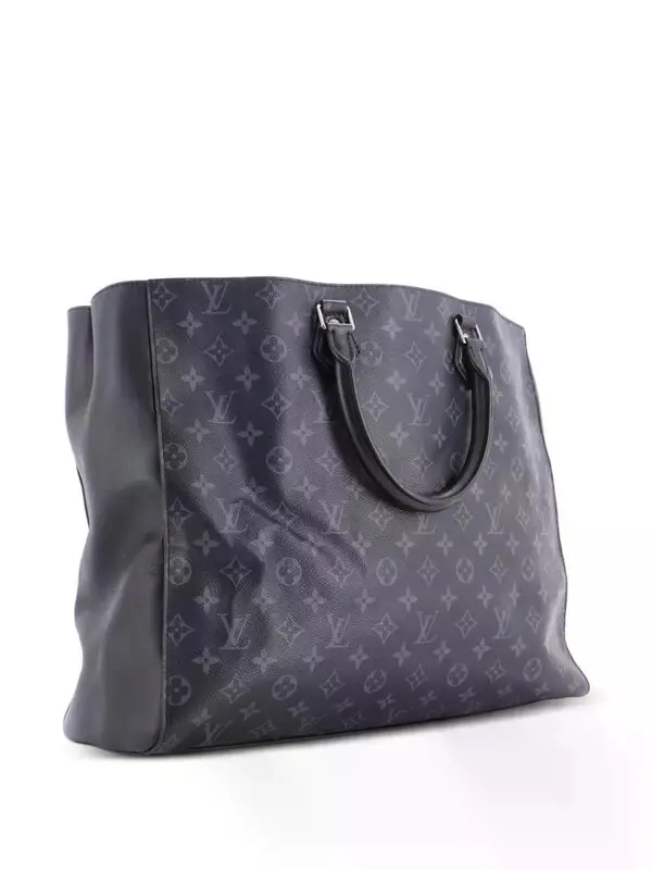 LOUIS VUITTON Grand Sac Monogram Eclipse Canvas Tote Bag
