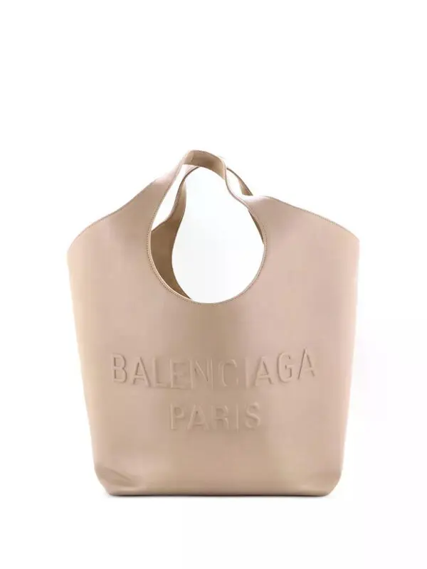 Balenciaga Mary Kate Leather Medium Tote Bag - Neutrals