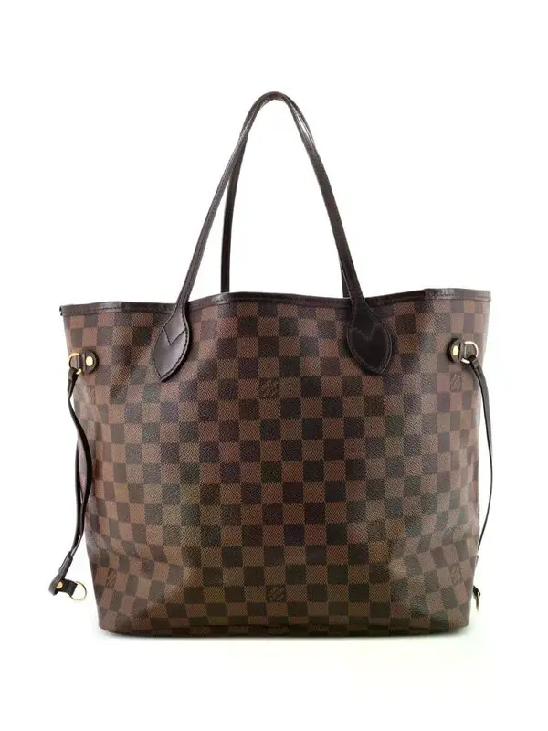 LOUIS VUITTON Neverfull Mm Damier Tote Bag - Brown