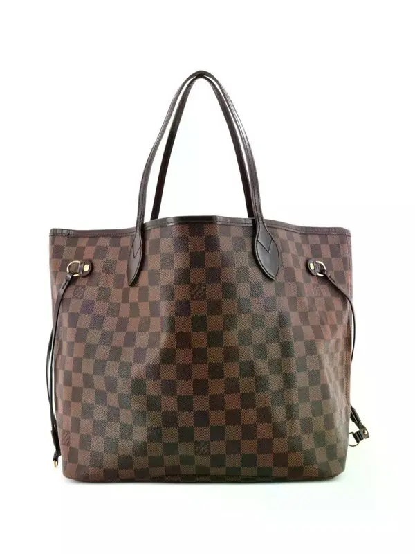 LOUIS VUITTON Neverfull Mm Damier Tote Bag - Brown