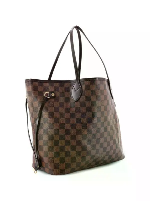 LOUIS VUITTON Neverfull Mm Damier Tote Bag - Brown