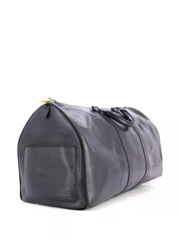 LOUIS VUITTON Keepall 55 Travel Bag Epi Leather - Black