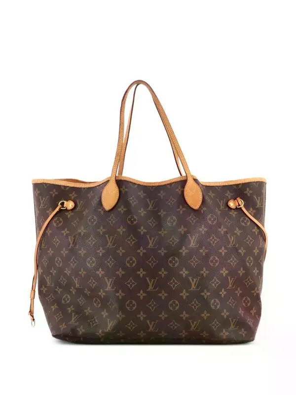 LOUIS VUITTON Neverfull Monogram Canvas Gm Tote Bag - Brown