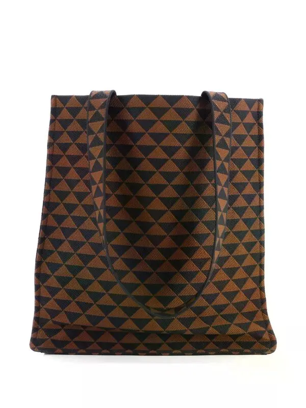 Prada Symbole Jacquard Shopper Tote Bag