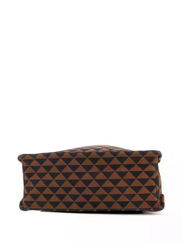 Prada Symbole Jacquard Shopper Tote Bag