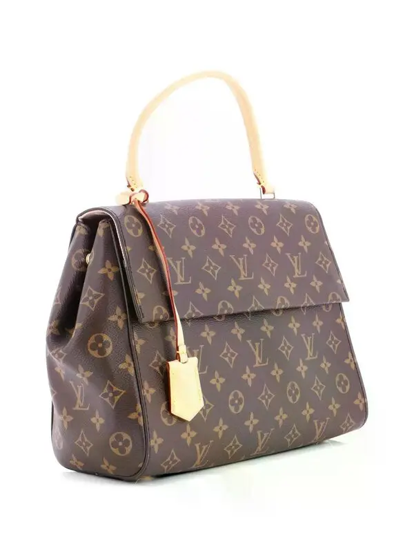 LOUIS VUITTON Cluny Top Handle Monogram Mm Shoulder Bag - Brown