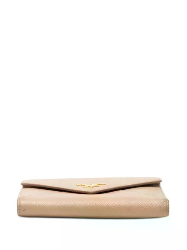 Prada 2010-2025 Saffiano Trifold Envelope Wallet Long Wallets