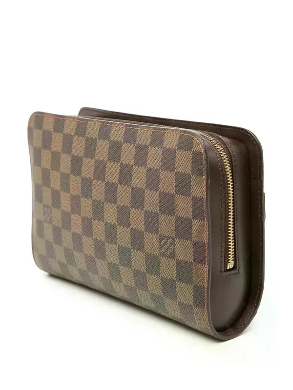 LOUIS VUITTON 2007 Damier Ebene Saint Louis Pochette - Brown