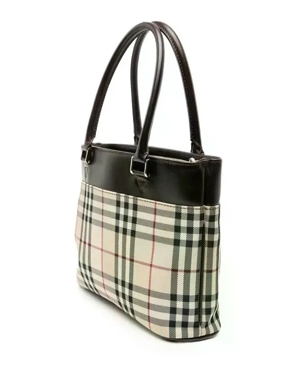 Burberry House Check Canvas Tote Bag
