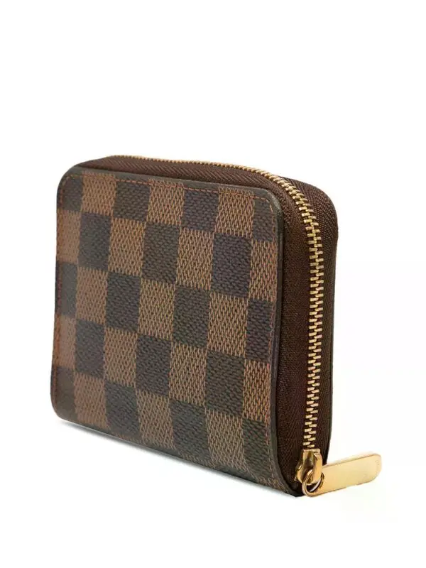 LOUIS VUITTON 2009 Damier Ebene Zippy Purse Coin Pouch