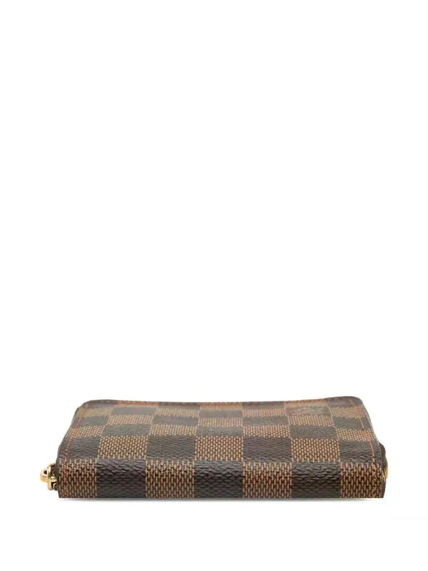 LOUIS VUITTON 2009 Damier Ebene Zippy Purse Coin Pouch