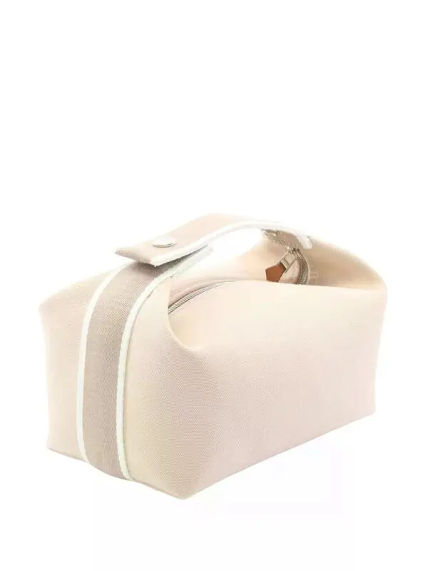 Hermès 1990-2010 Small Toile Bride A Brac Case Vanity Bag