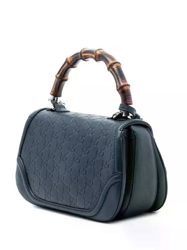 Gucci Medium Sima Bamboo Top Handle Satchel