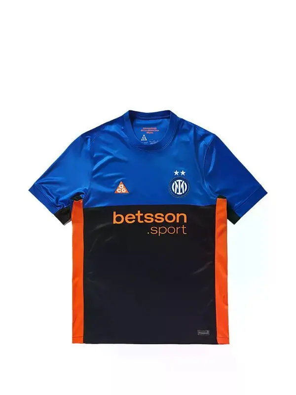 Nike Stadium Se Inter De Milão 2026 Stars Logo Short Sleeve Shirt - Blue