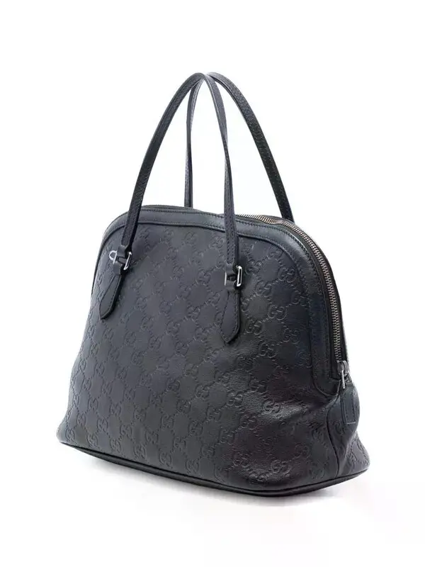 Gucci 2016-2025 Medium Sima Dome Satchel - Black
