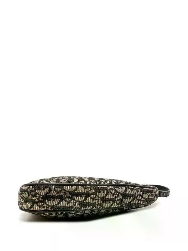 Dior Diorissimo Canvas Saddle Pochette - Black