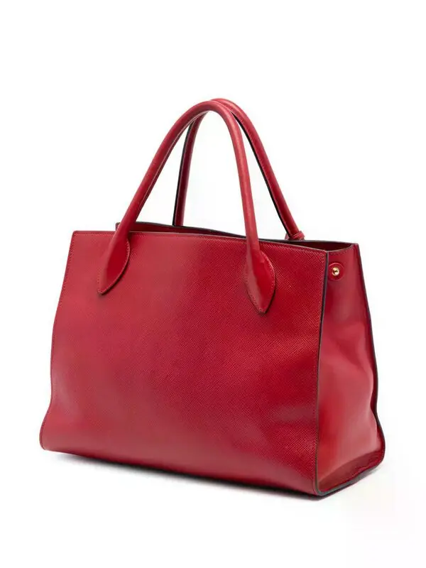 Prada 2010-2026 Medium Saffiano Cuir Monochrome Top Handle Satchel