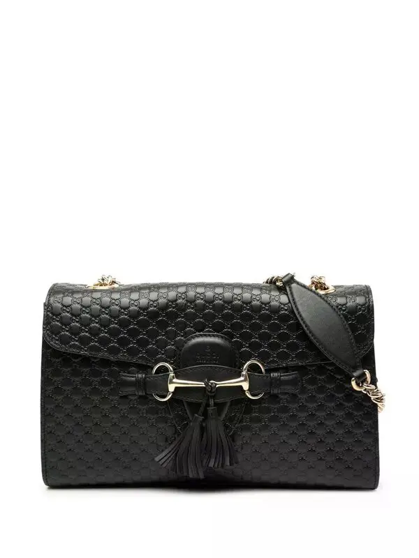 Gucci Medium Microissima Emily Shoulder Bag - Black